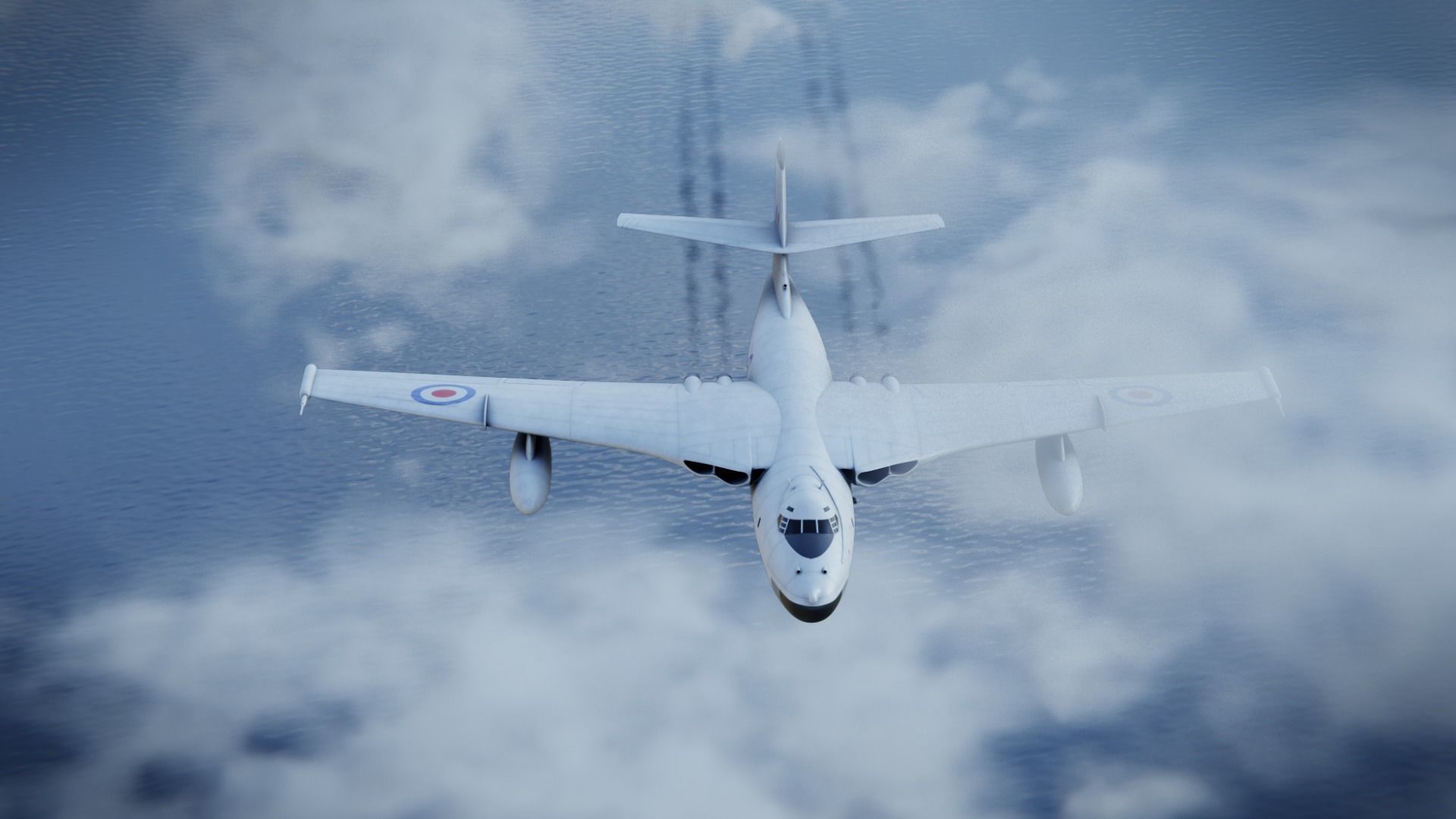 Vickers Valiant B1 bomber 3D model animated rigged | CGTrader