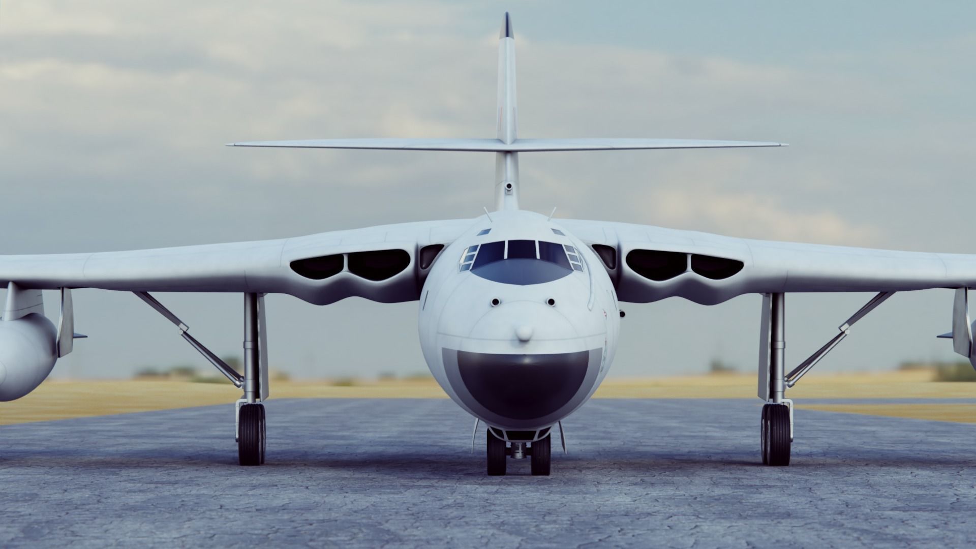 Vickers Valiant B1 bomber 3D model animated rigged | CGTrader