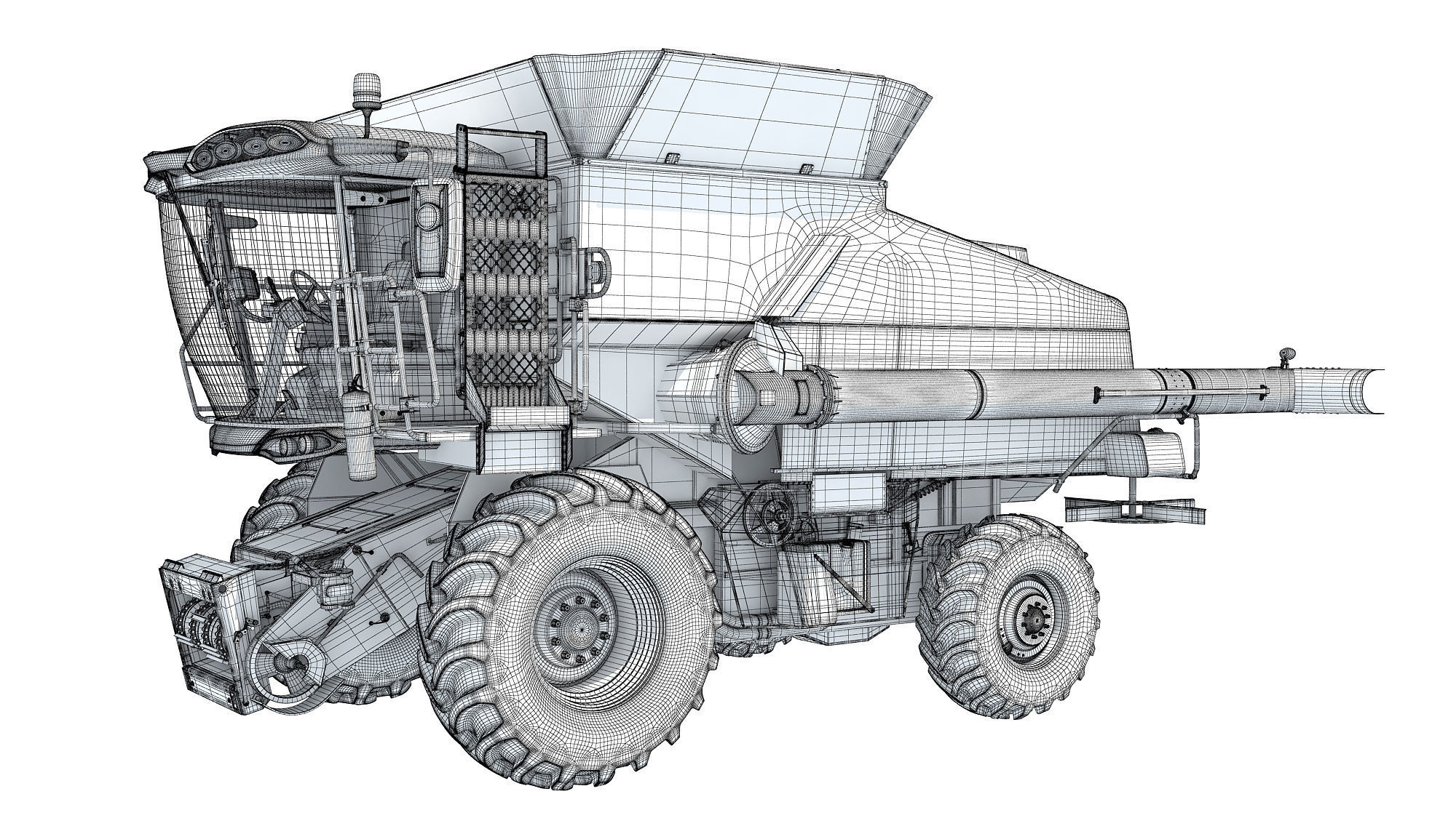 Combine Harvester 3D model | CGTrader