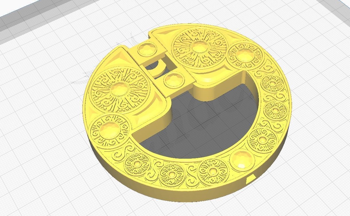 Netflix The Witcher Geralt Renfry Brooch and Pin 3D model 3D printable ...