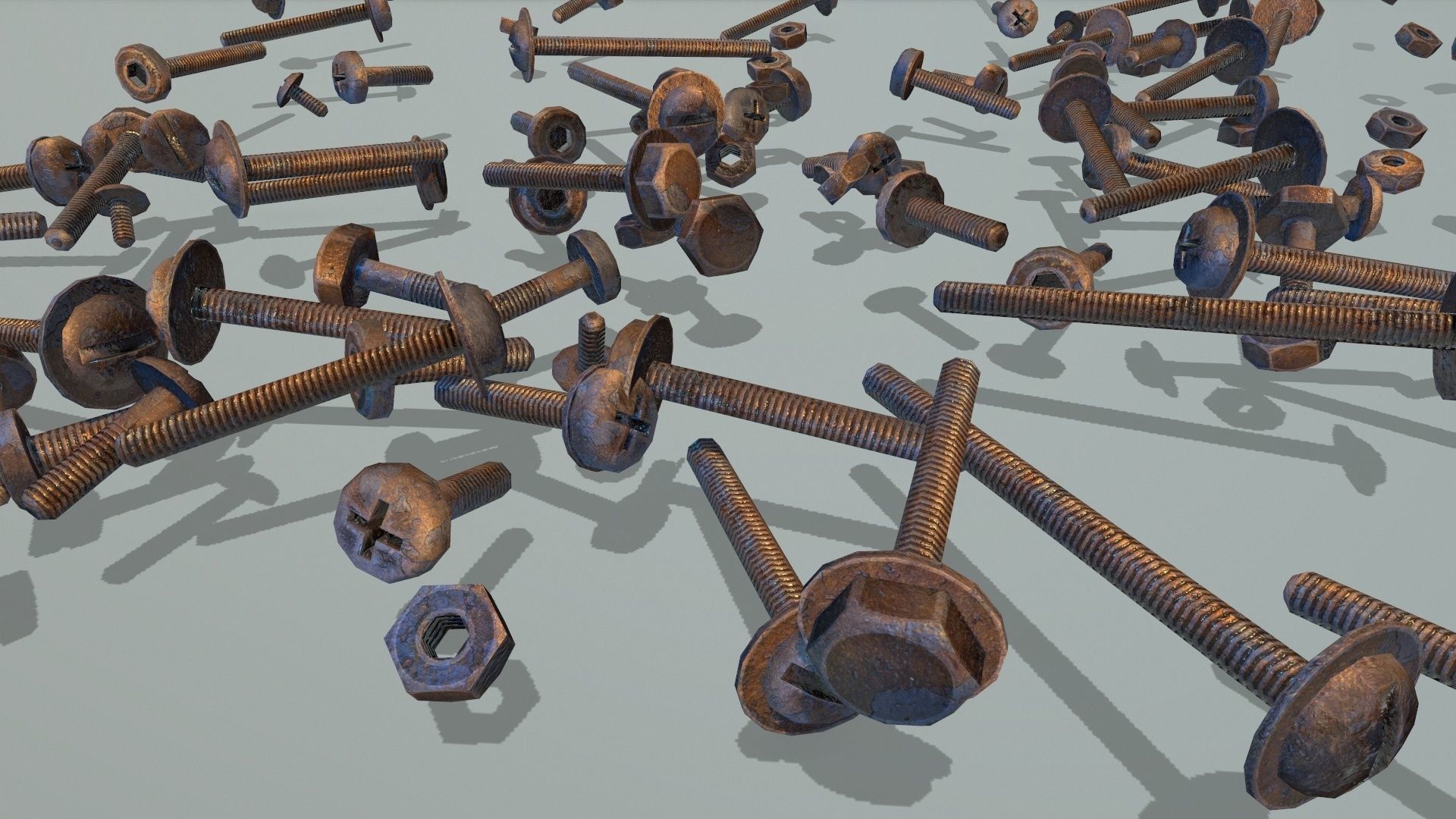 3D model Bolt SET VR / AR / low-poly | CGTrader