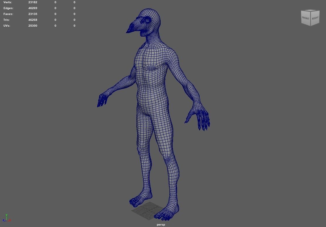 3D model Low Poly Epic Skeleton Bloody Creature VR / AR / low-poly ...