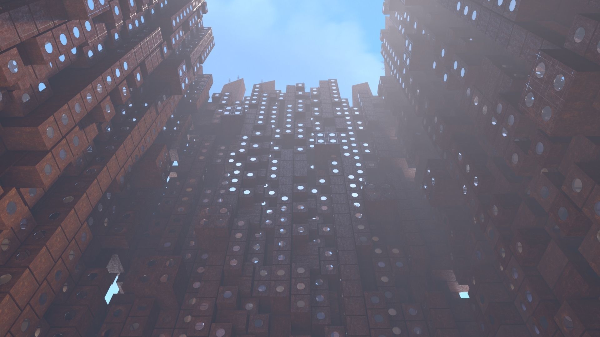 Mega Building - capsule style 3D model | CGTrader