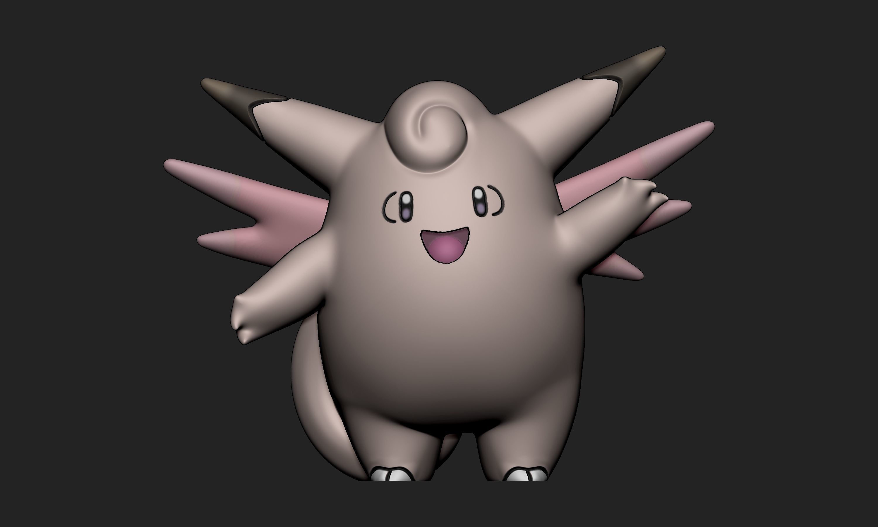 Pokemon - Clefable with 2 different poses 3D model 3D printable | CGTrader