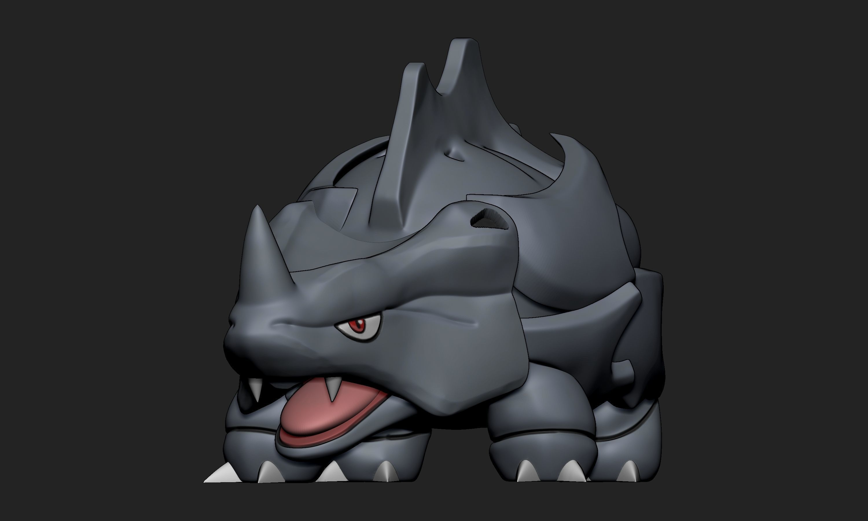 Pokemon - Rhyhorn Rhydon and Rhyperior 3D model 3D printable | CGTrader