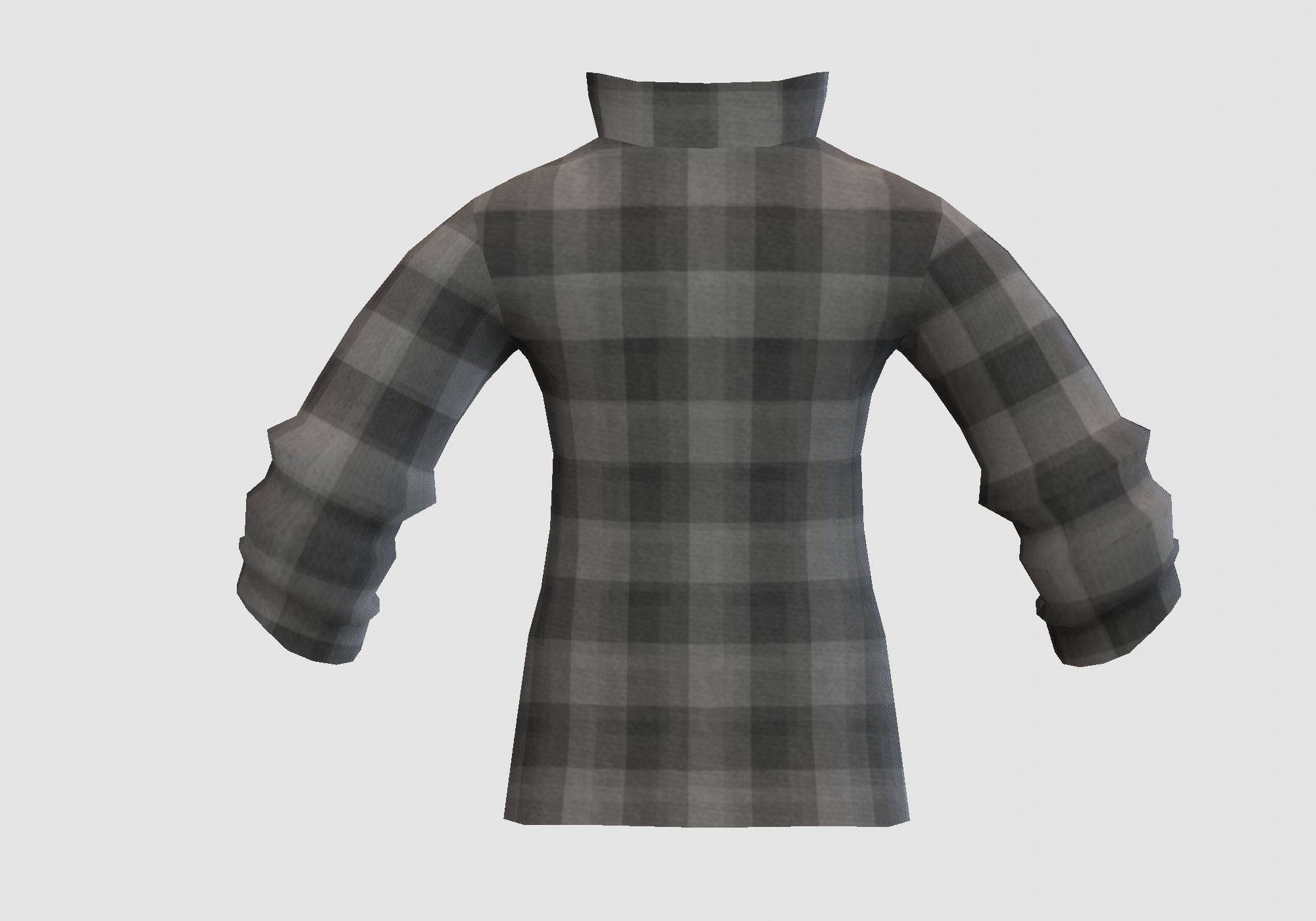 gray cartoon jacket 3D model | CGTrader