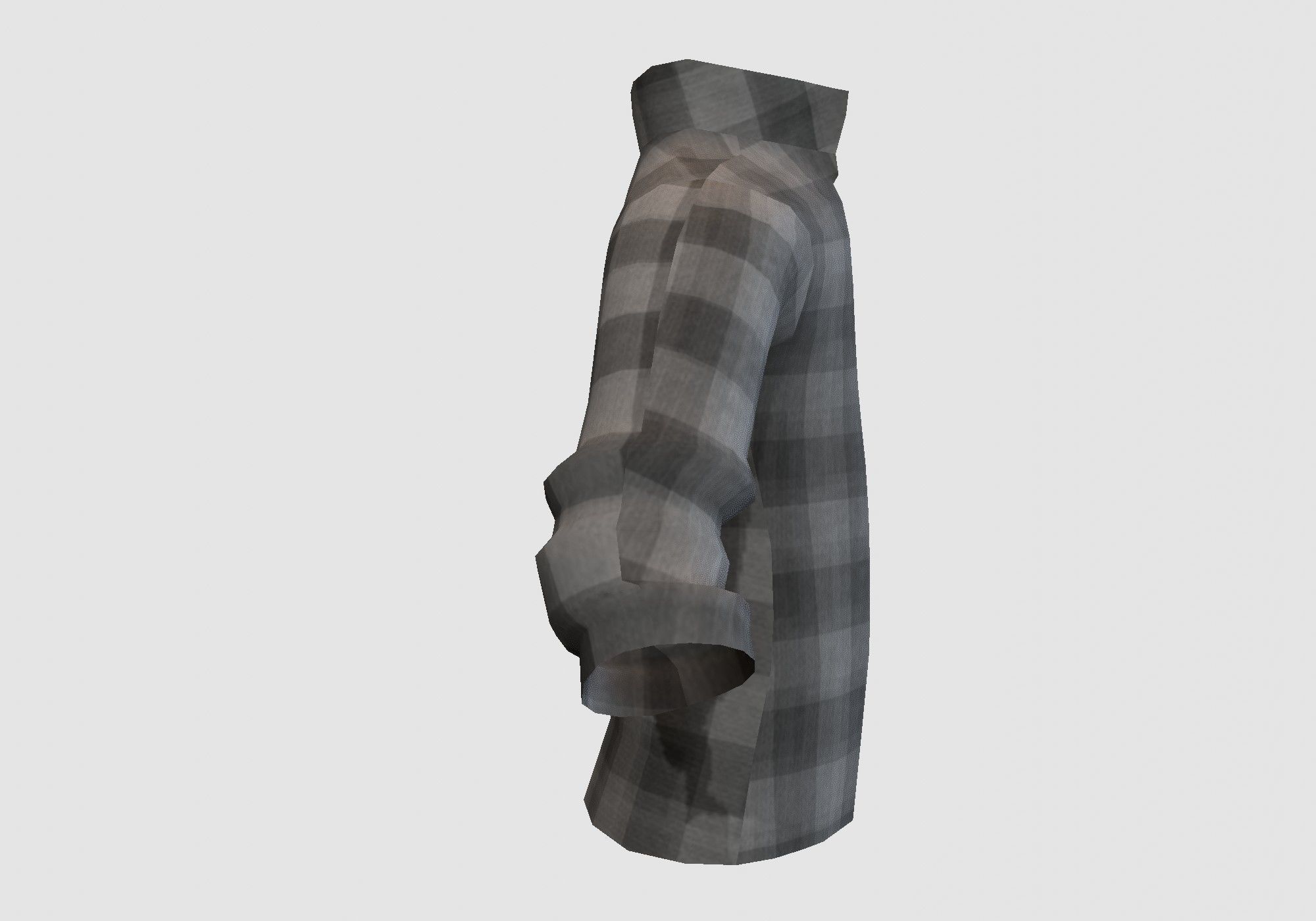gray cartoon jacket 3D model | CGTrader