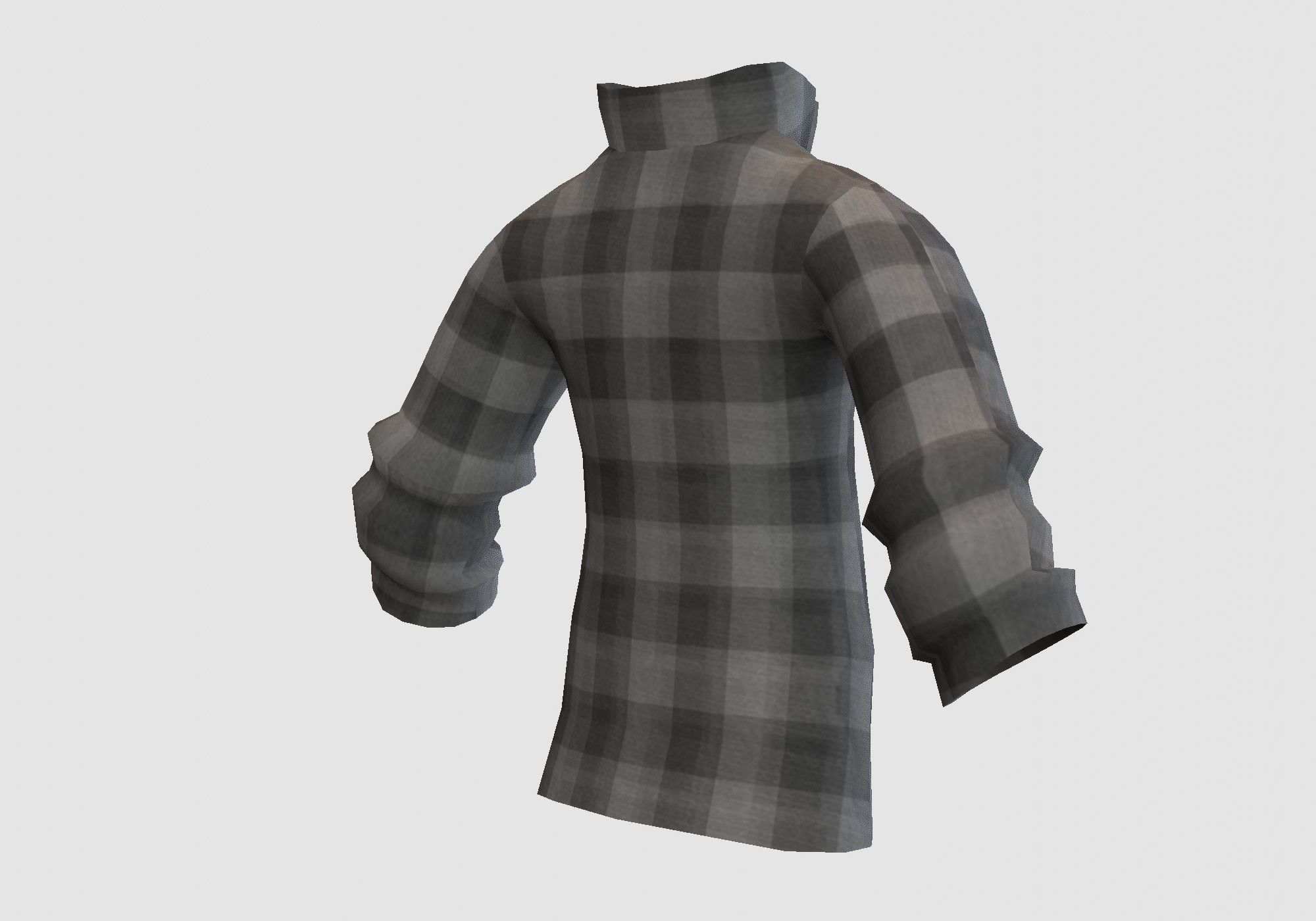gray cartoon jacket 3D model | CGTrader