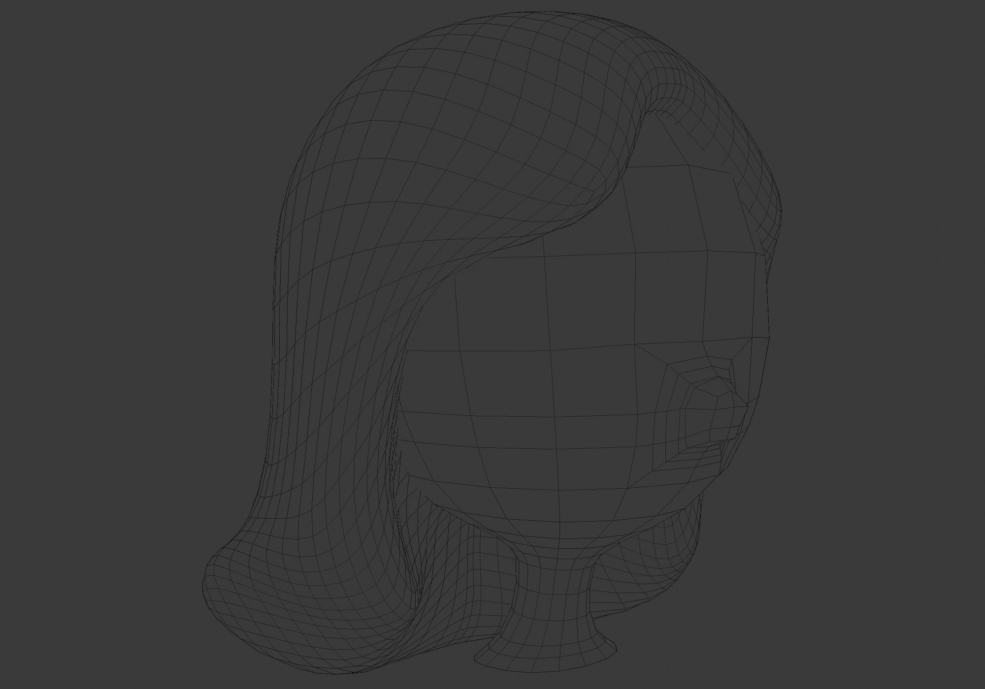 cartoon hairstyle 3D model | CGTrader