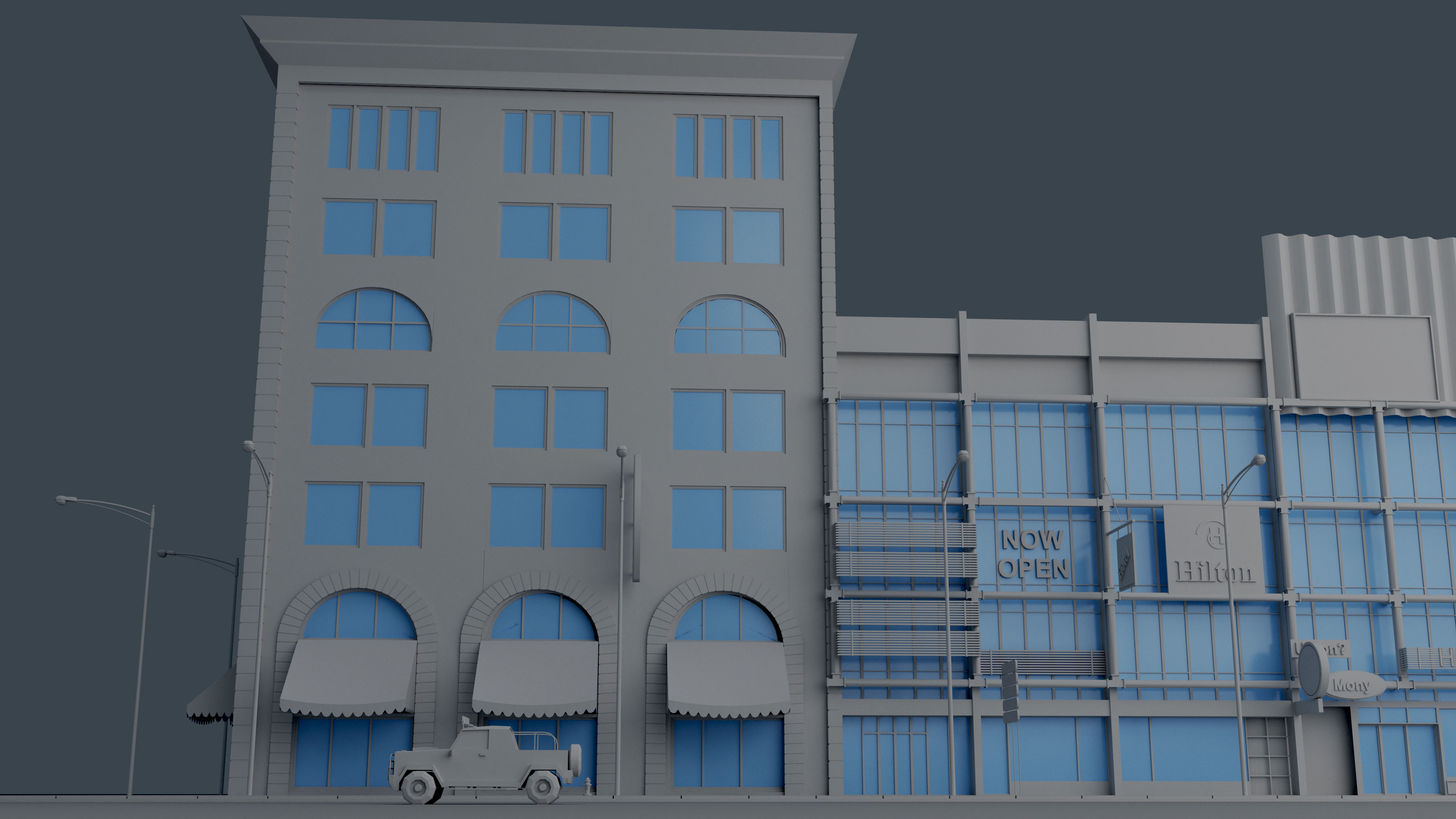 3d commercial building 3D model | CGTrader