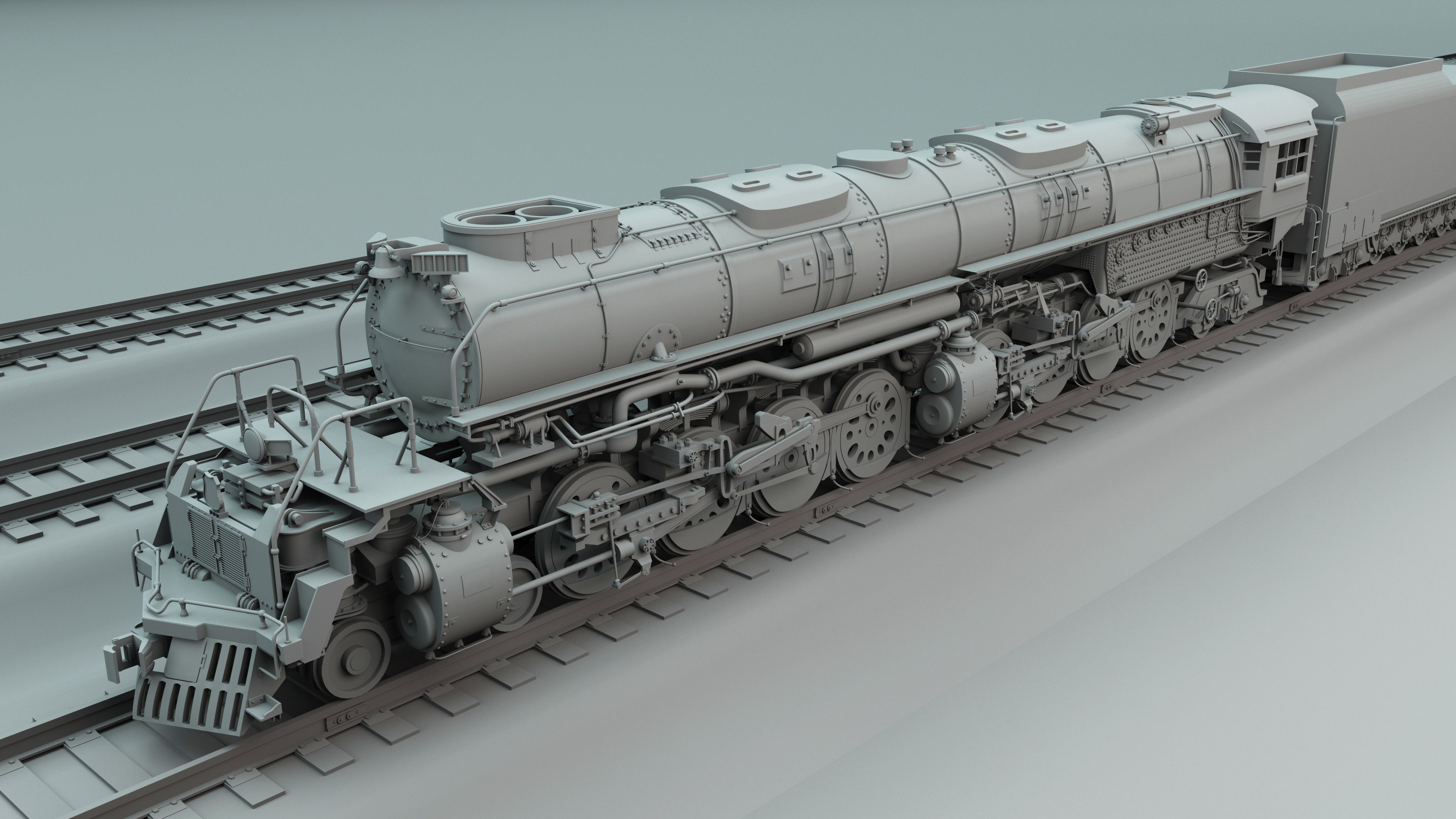 American Lacomotive union pacific 4096 3D model | CGTrader