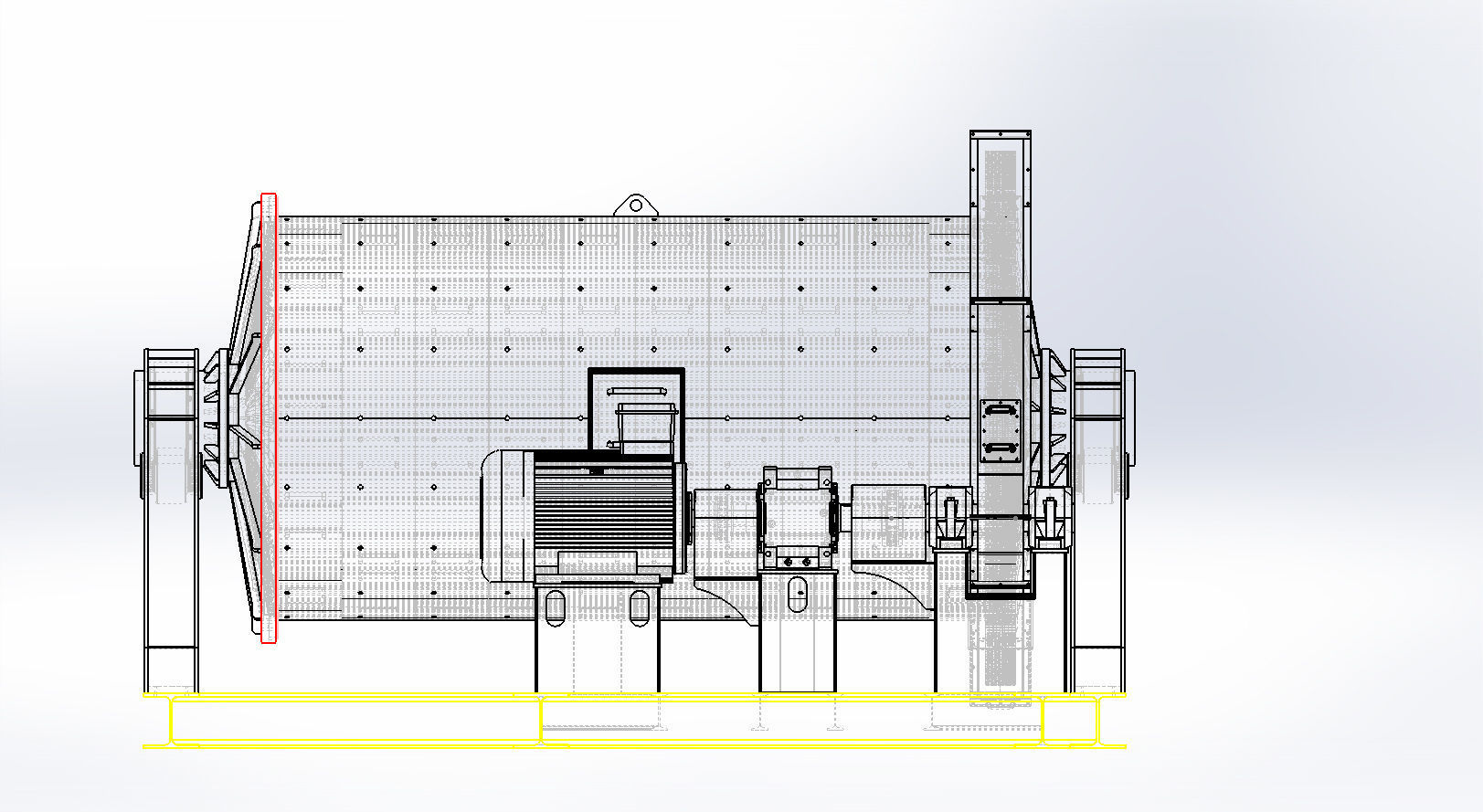 ball mill 2200 x 4000 FOR MINE GRINDING 3D model | CGTrader