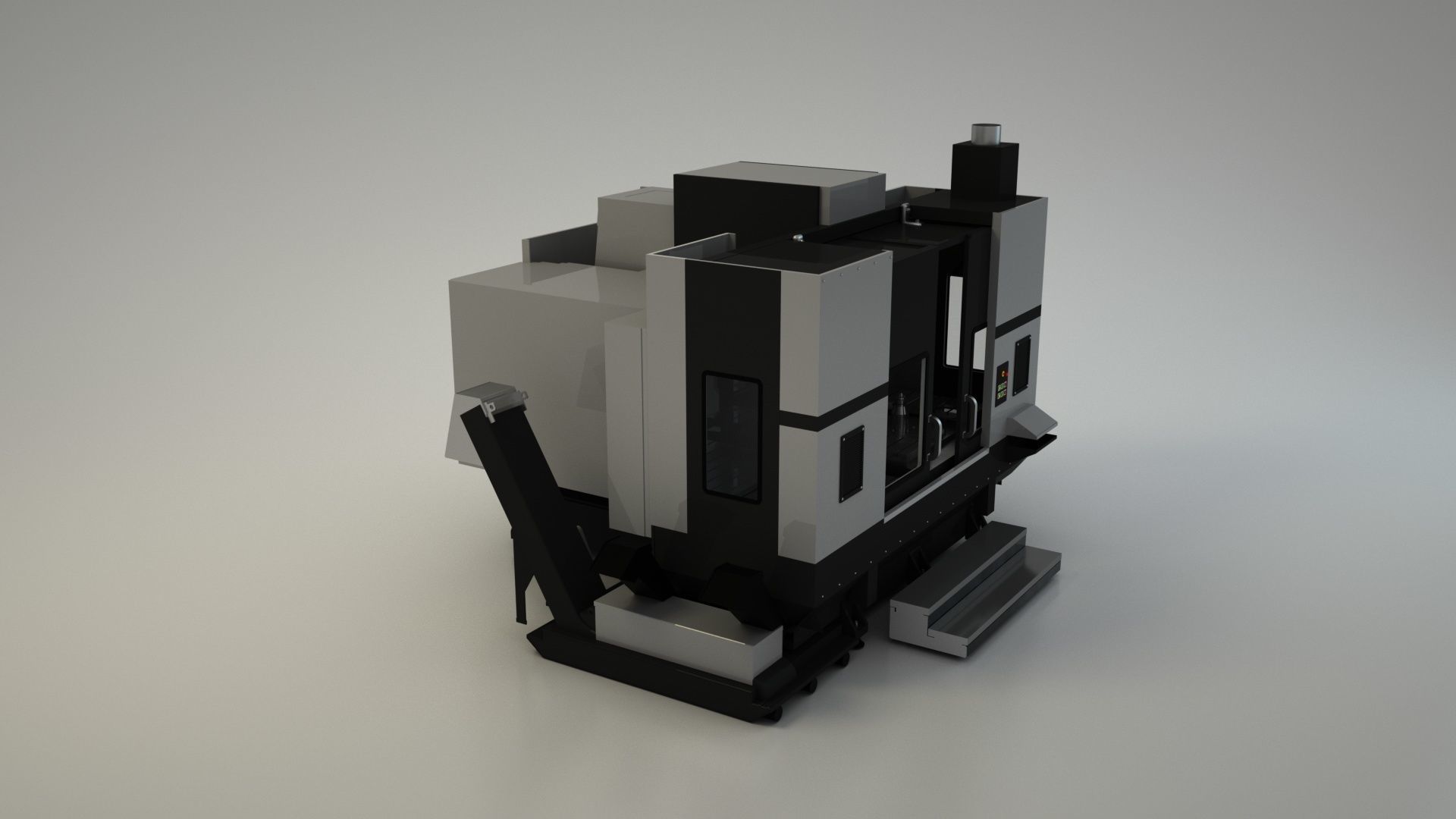 CNC Milling Machine 3D model | CGTrader