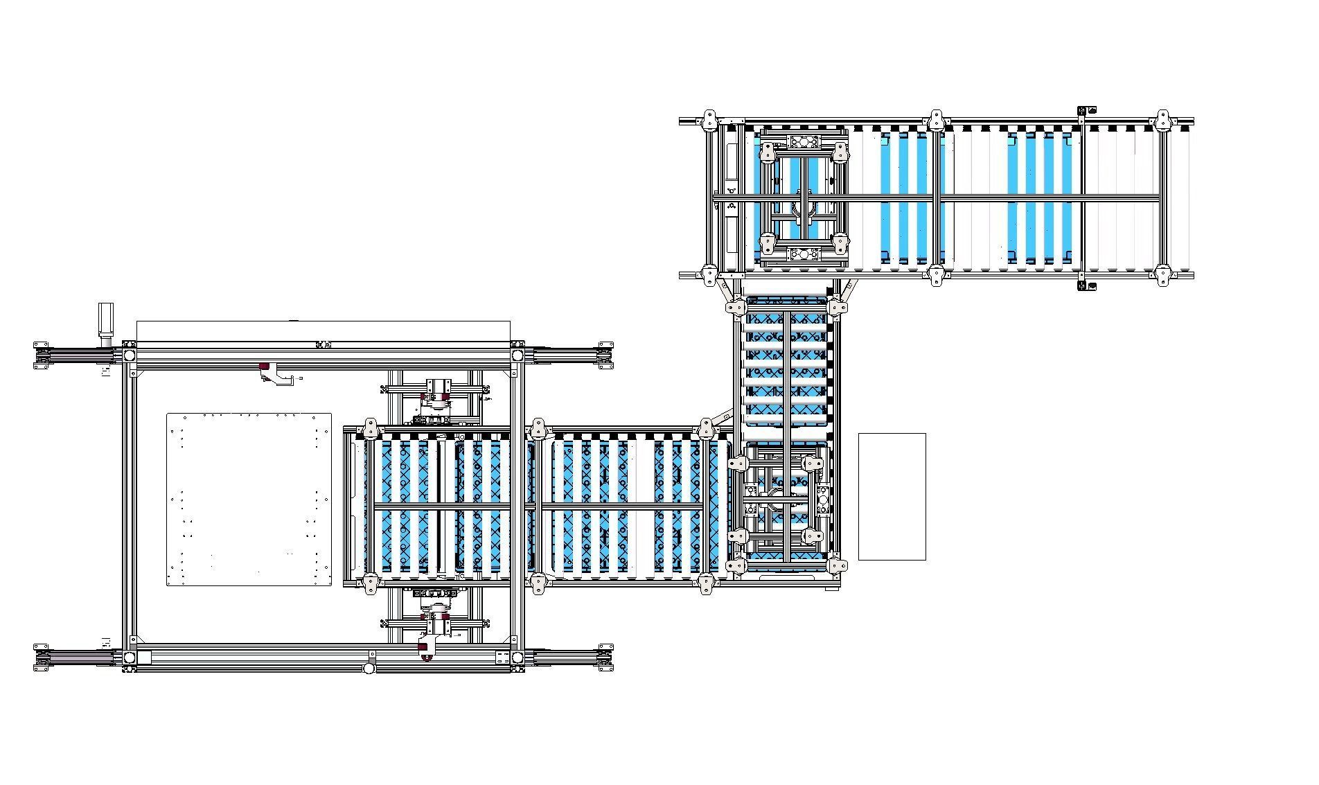 Plastic box stacking conveyor 3D model | CGTrader