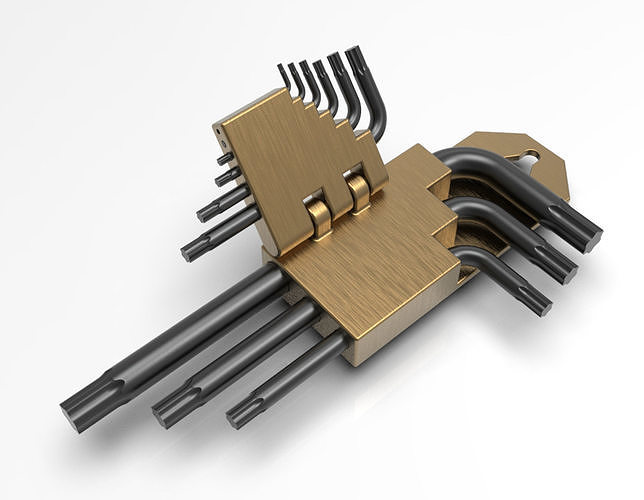 Torx Key Set 3D model | CGTrader