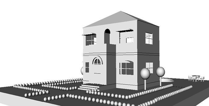 2floors House with pool 3D model 3D printable | CGTrader