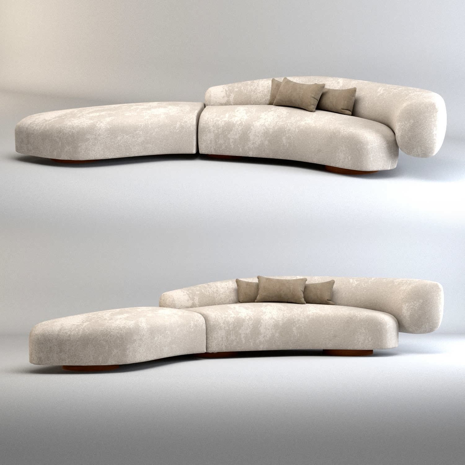 Okha Sofas repose 3D model | CGTrader