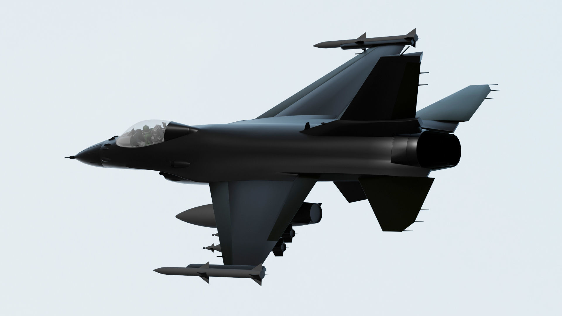 3D Fighter Aircraft and Fighter Pilot 3D model | CGTrader