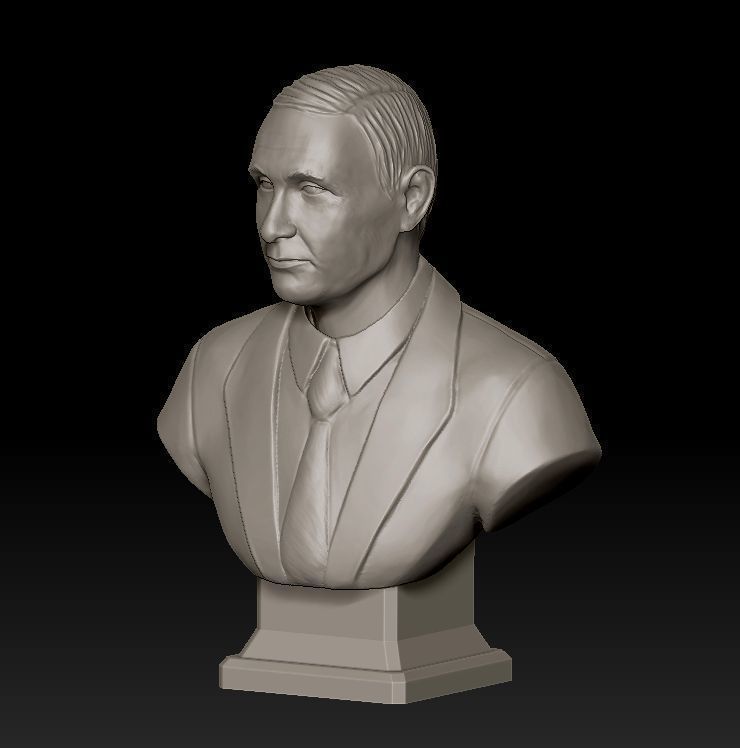Vladimir Putin 3D model 3D printable | CGTrader