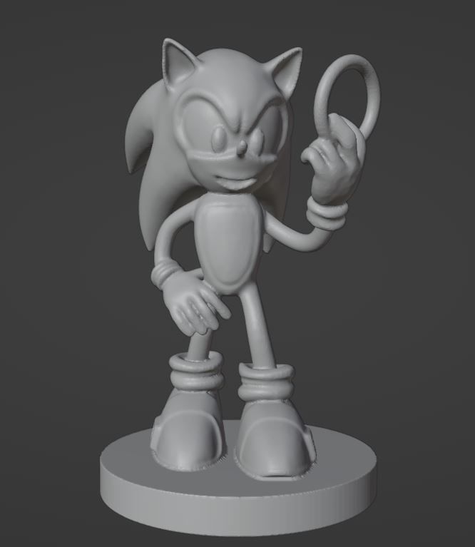 Sonic - 01 3D model 3D printable | CGTrader