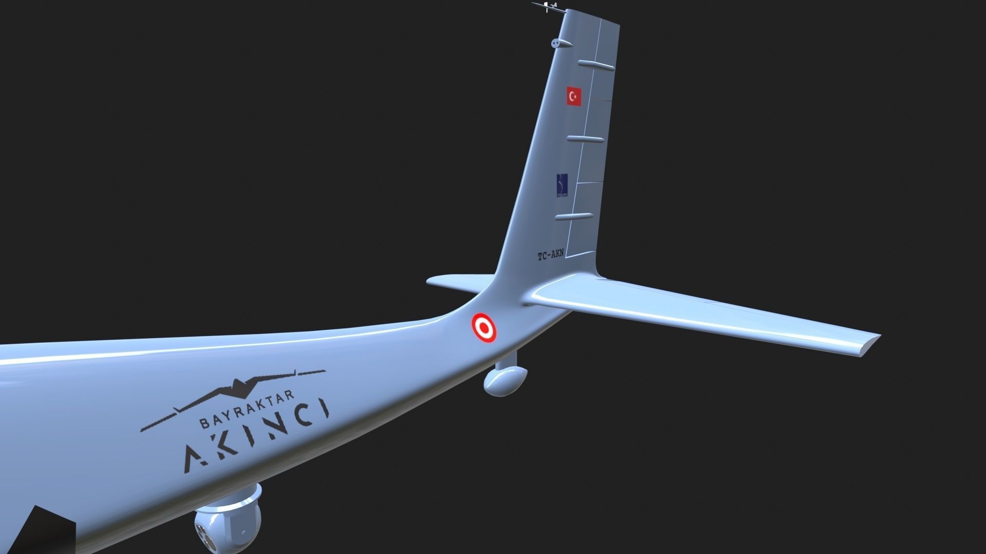 3D model AKINCI UAV VR / AR / low-poly | CGTrader