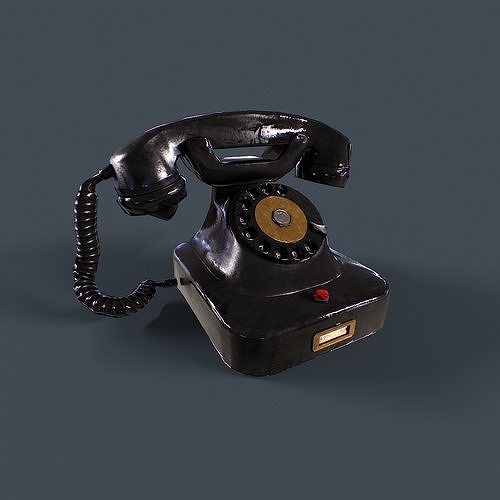 3D model Old Retro Phone v1 VR / AR / low-poly | CGTrader
