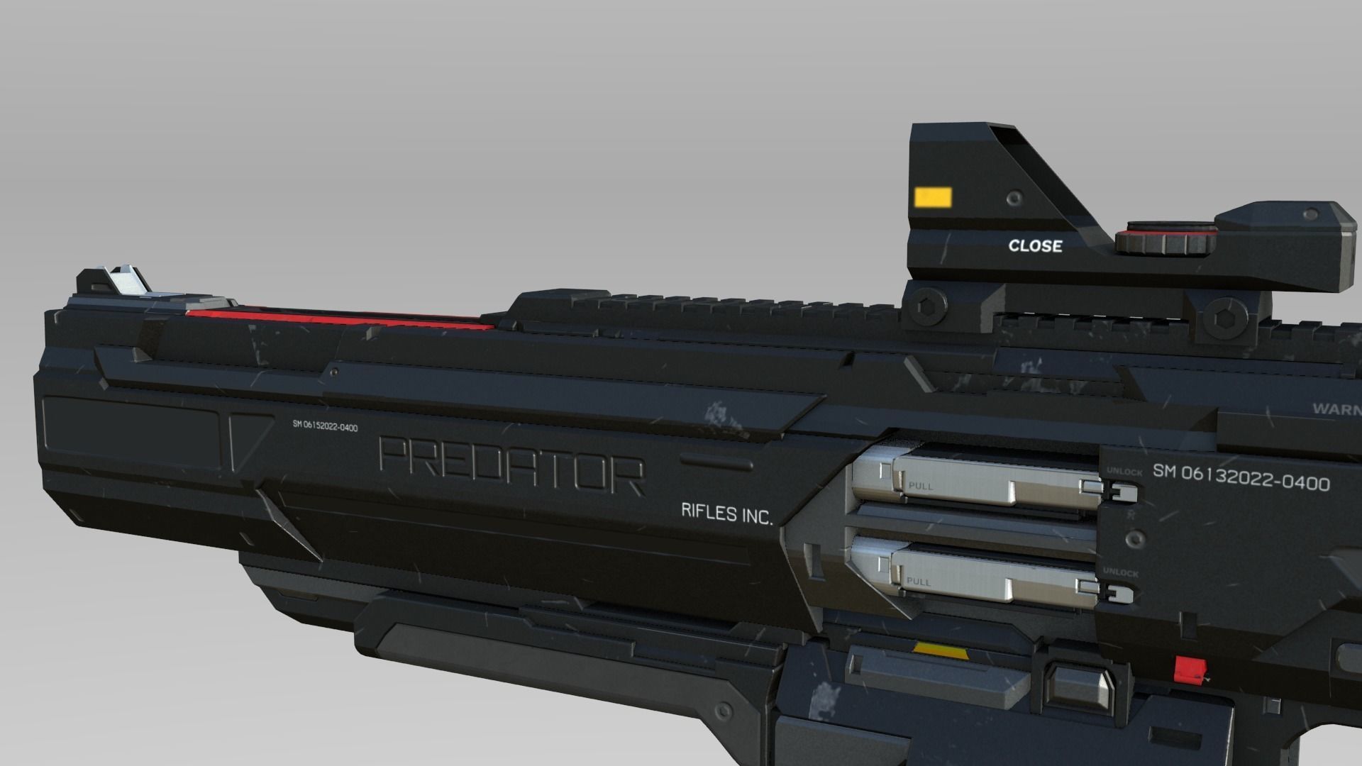 3D model Assault Rifle Concept VR / AR / low-poly | CGTrader