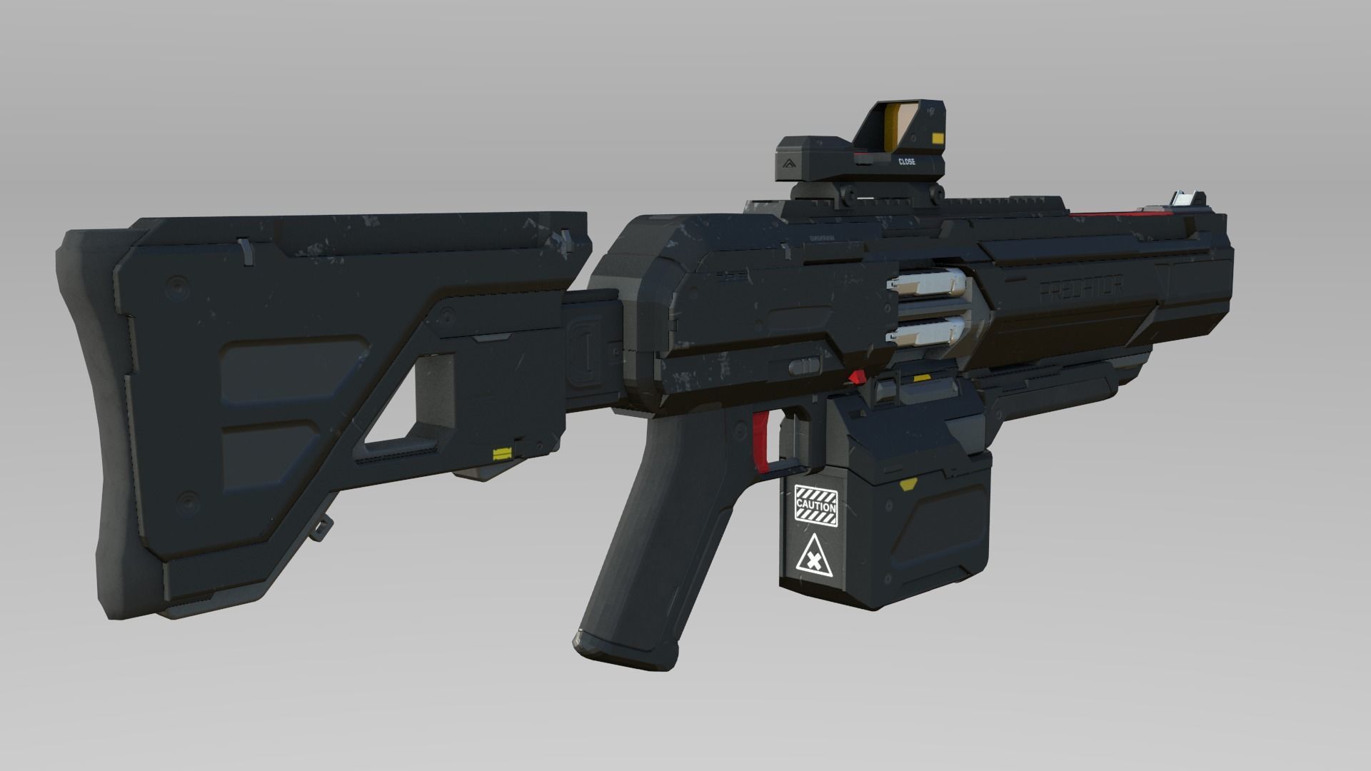 3D model Assault Rifle Concept VR / AR / low-poly | CGTrader