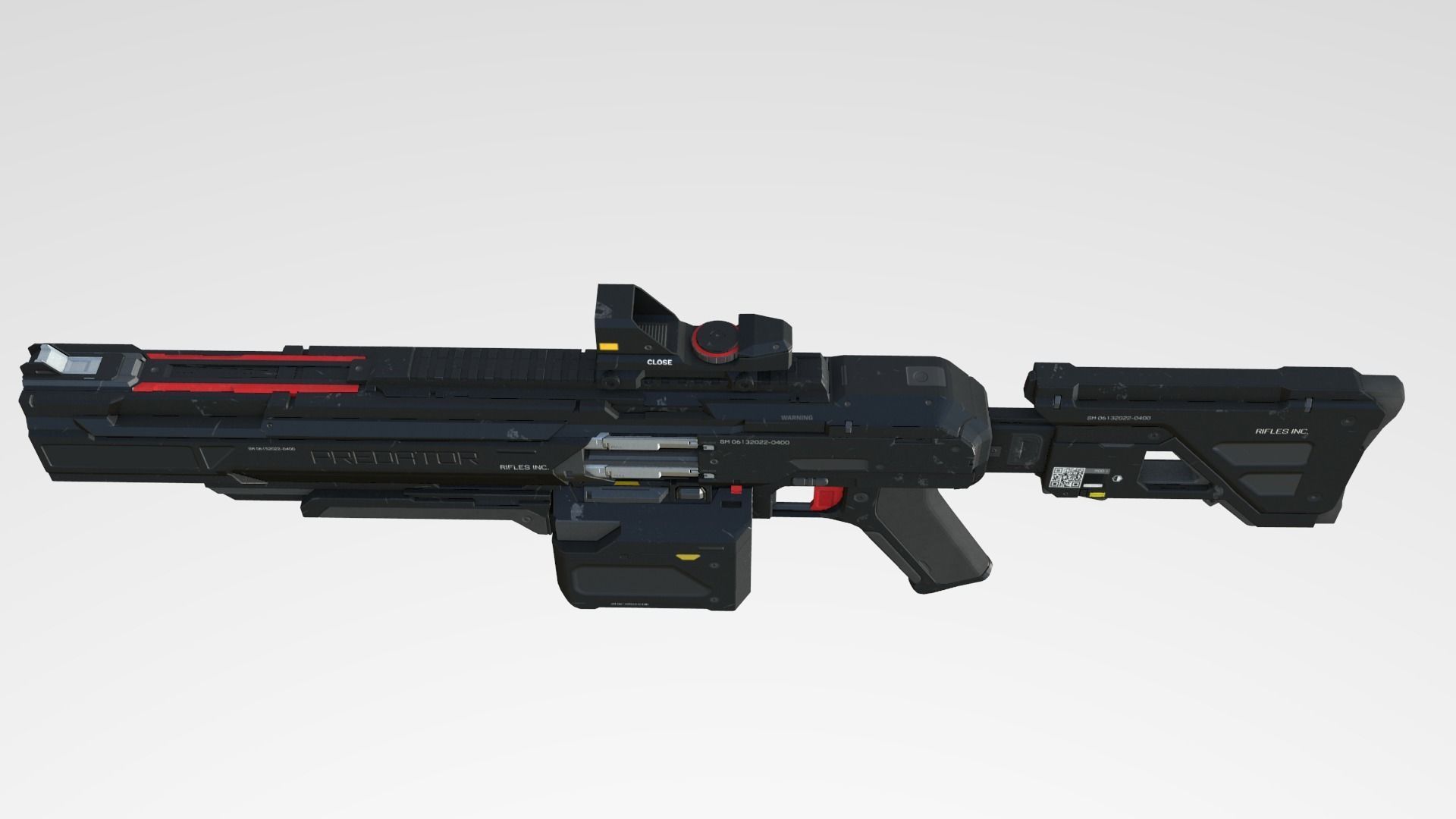 3D model Assault Rifle Concept VR / AR / low-poly | CGTrader