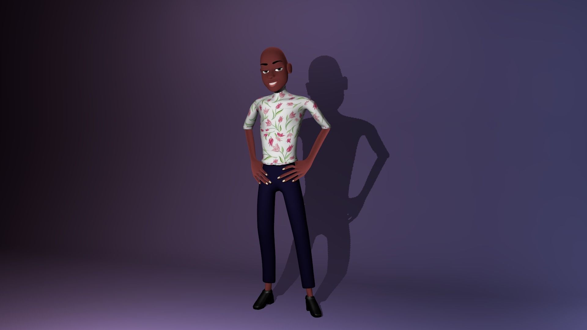 Stylized male character Rig free 3D model rigged | CGTrader