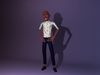 Stylized male character Rig free 3D model rigged | CGTrader