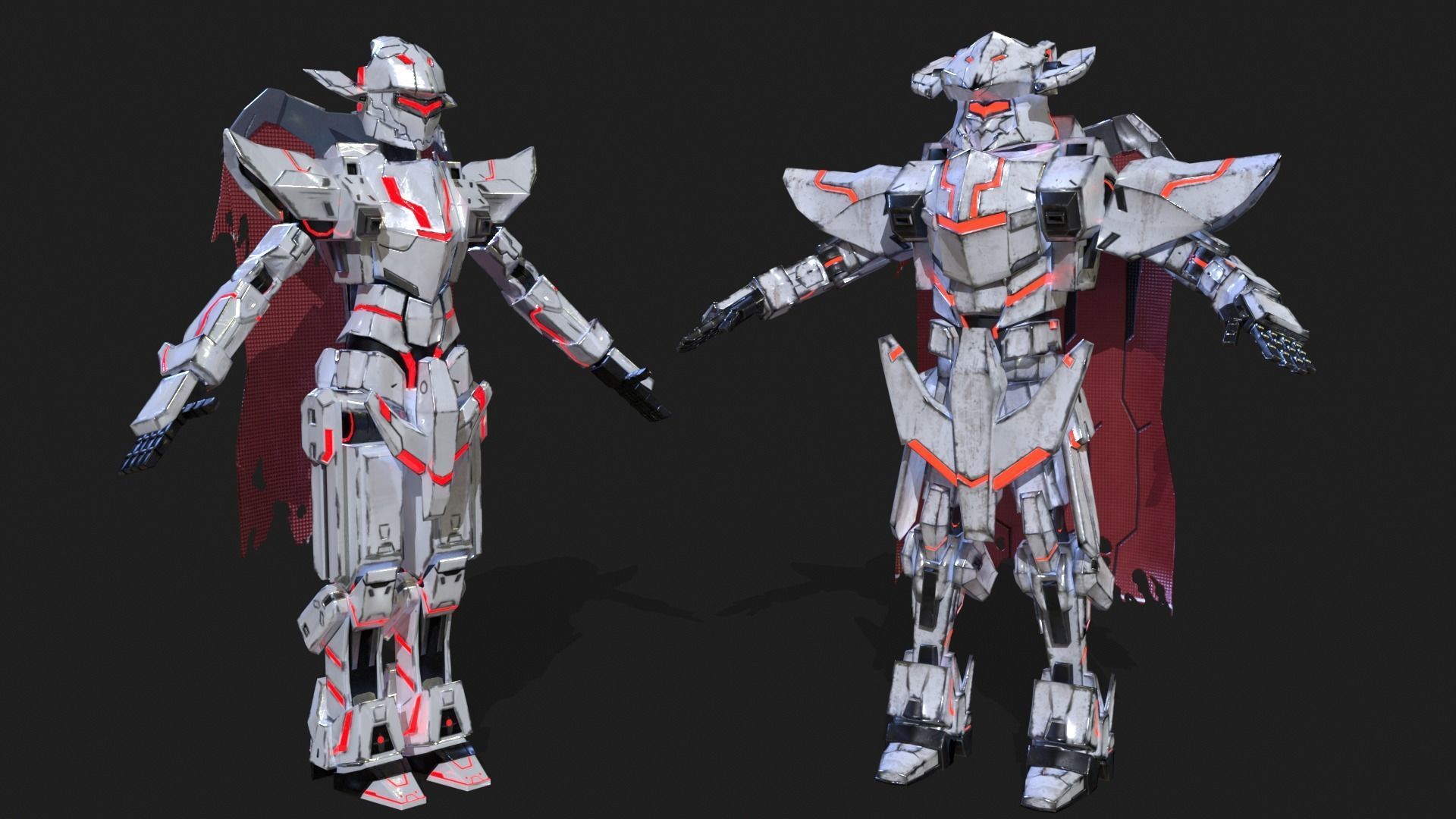 3D model PSO 2 Soro Female And Soro Male VR / AR / low-poly | CGTrader