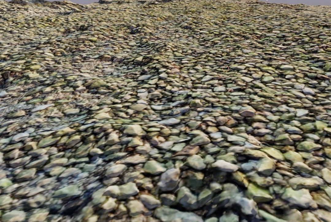Small stones gravel ground 3D model | CGTrader