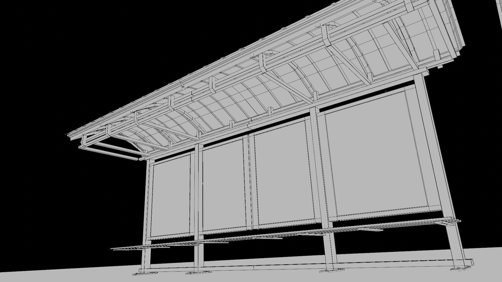 3D model a collection of road side advertisement boards with 4k ...