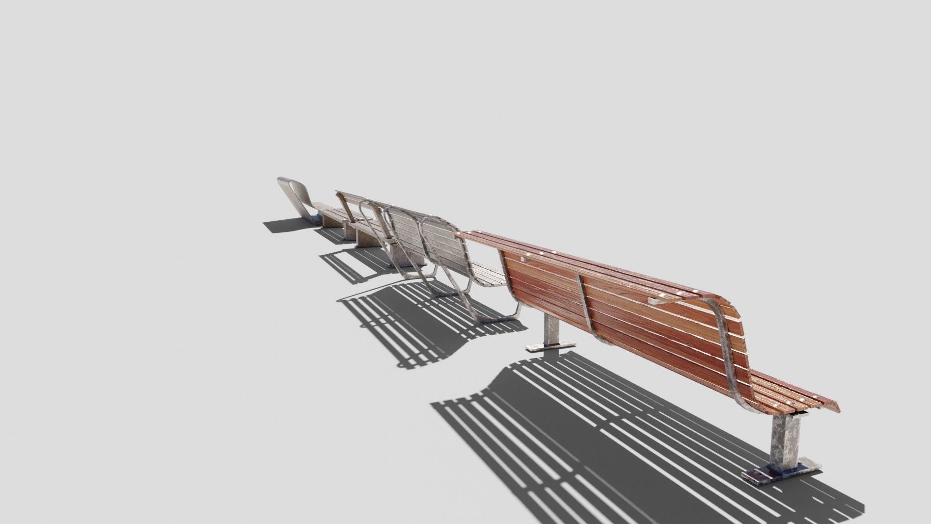 3D model a collection of road side advertisement boards with 4k ...