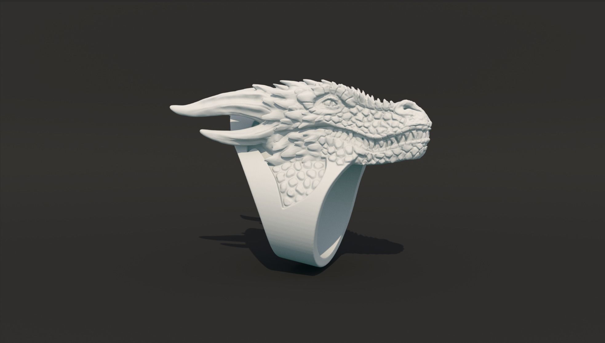 Ring House of the dragon syrax caraxes drogon 3D model 3D printable ...