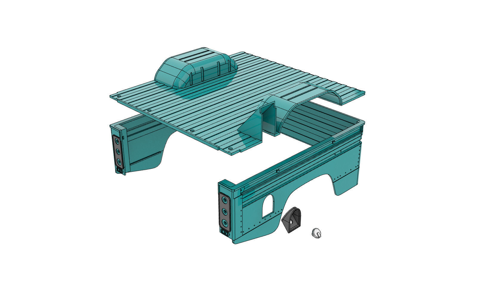 LAND ROVER SERIES 3 HIGH CAPACITY FOR 1 to 10 RC CHASSIS 3D model 3D ...