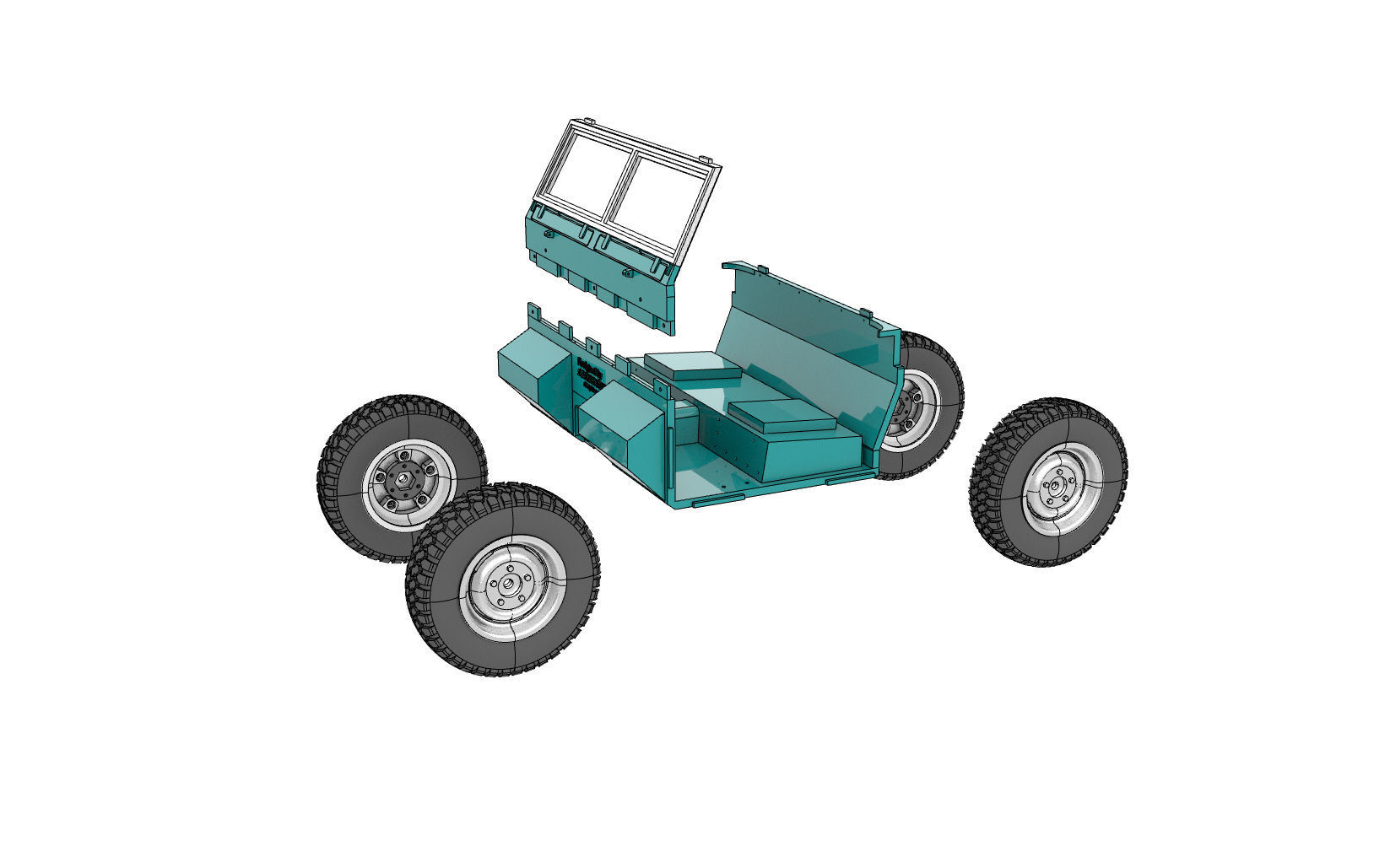 LAND ROVER SERIES 3 HIGH CAPACITY FOR 1 to 10 RC CHASSIS 3D model 3D ...