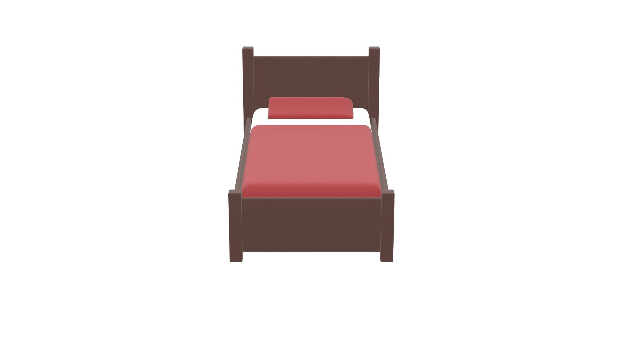 Bed bedstead doss kip free 3D model | CGTrader