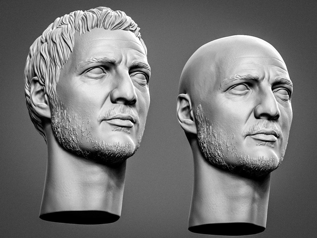 Pedro Pascal from the Mandalorian 3D model 3D printable | CGTrader