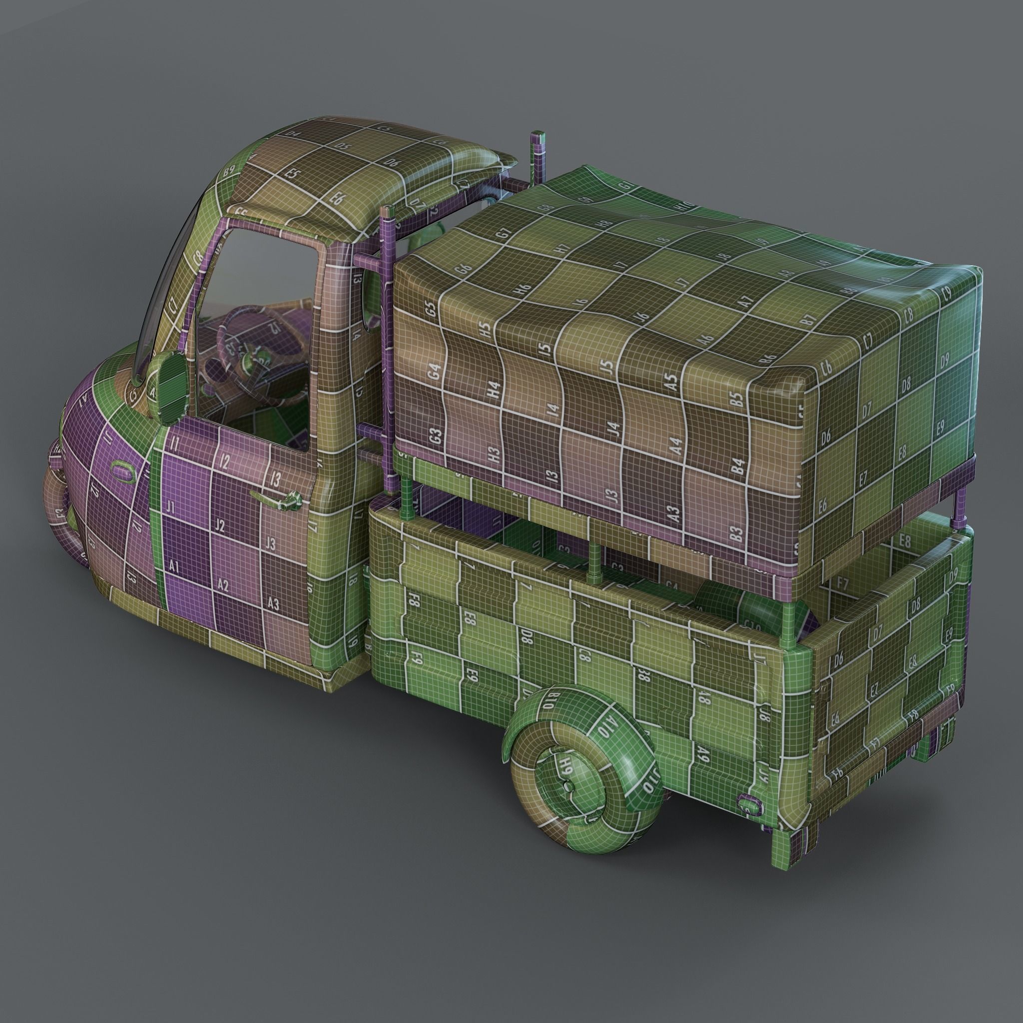 Cartoon Three Wheeler 3D model | CGTrader