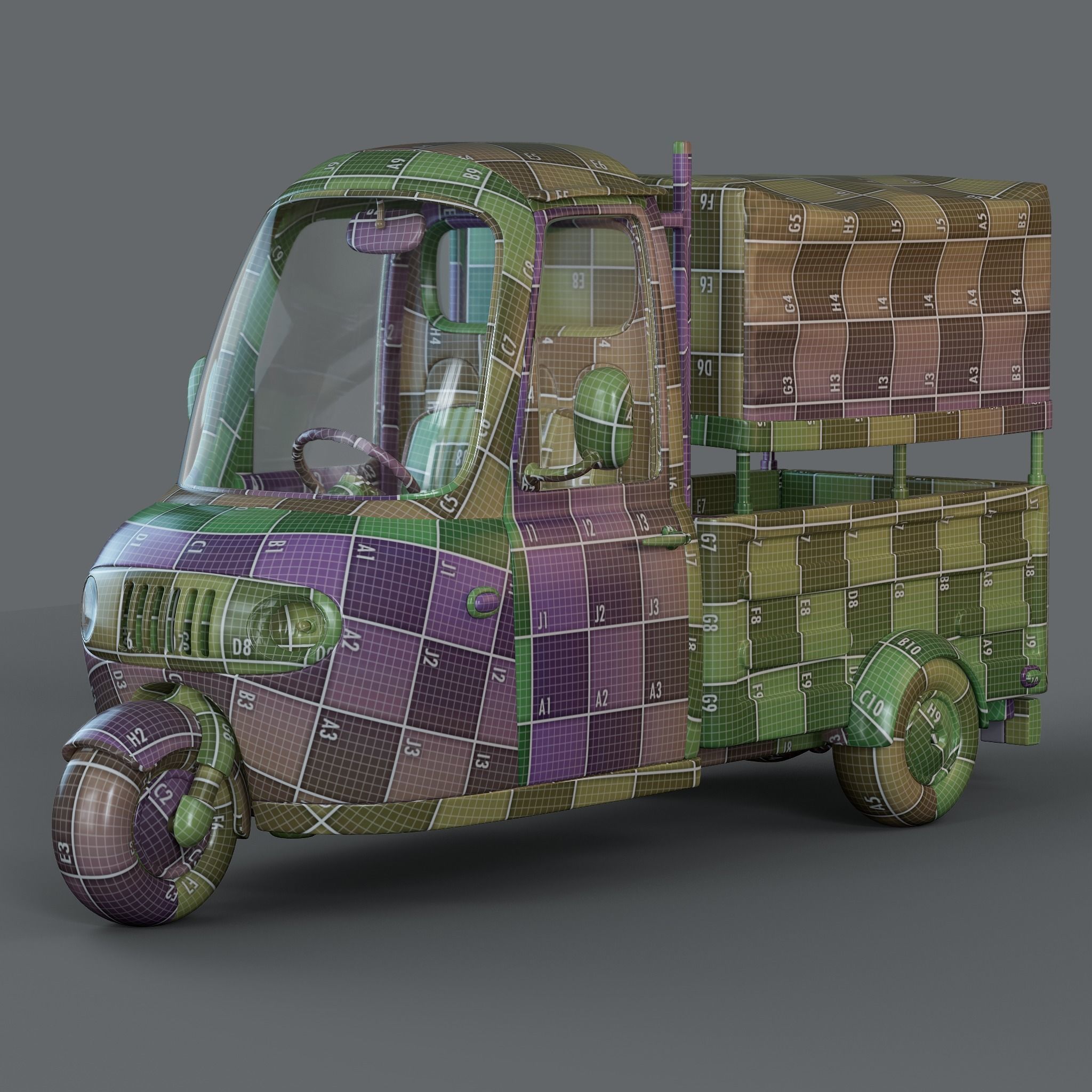 Cartoon Three Wheeler 3D model | CGTrader