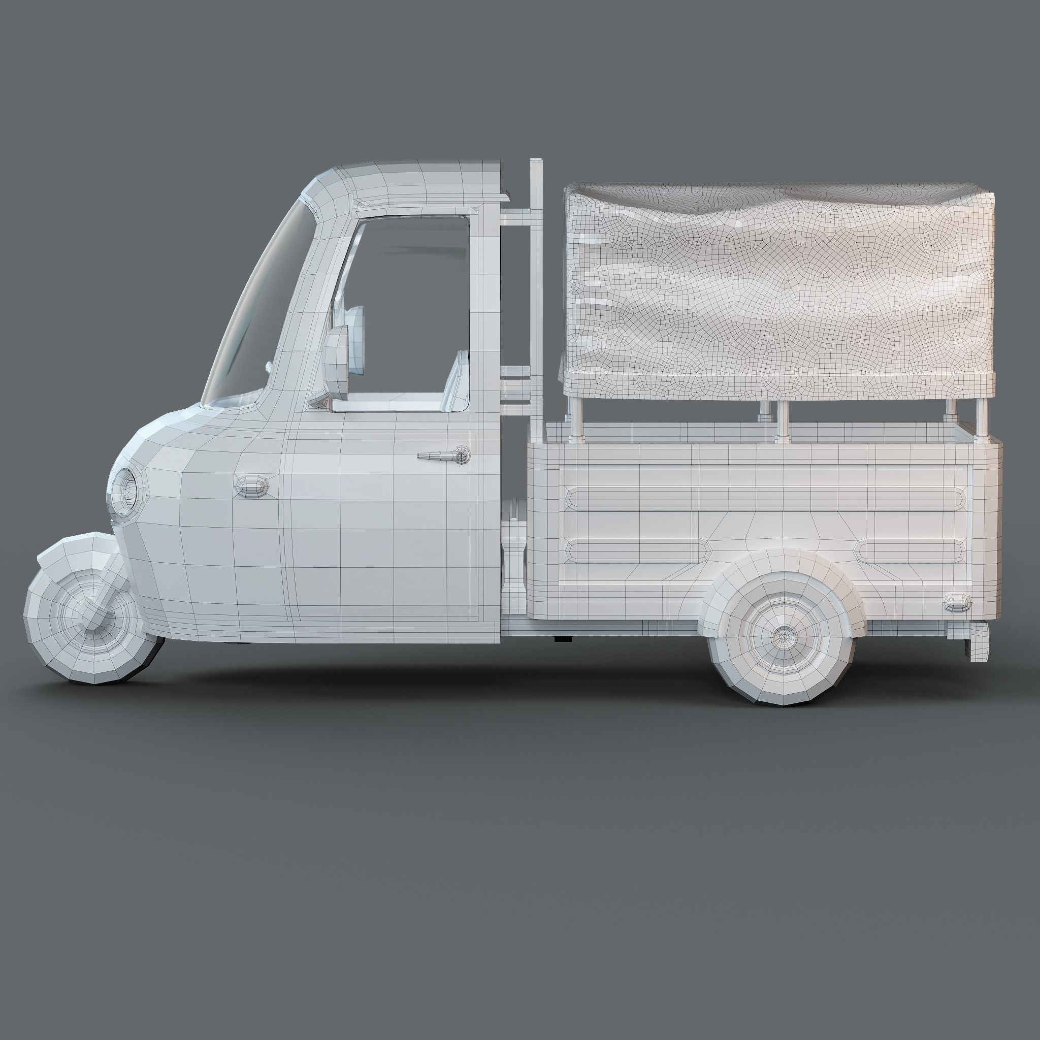 Cartoon Three Wheeler 3D model | CGTrader