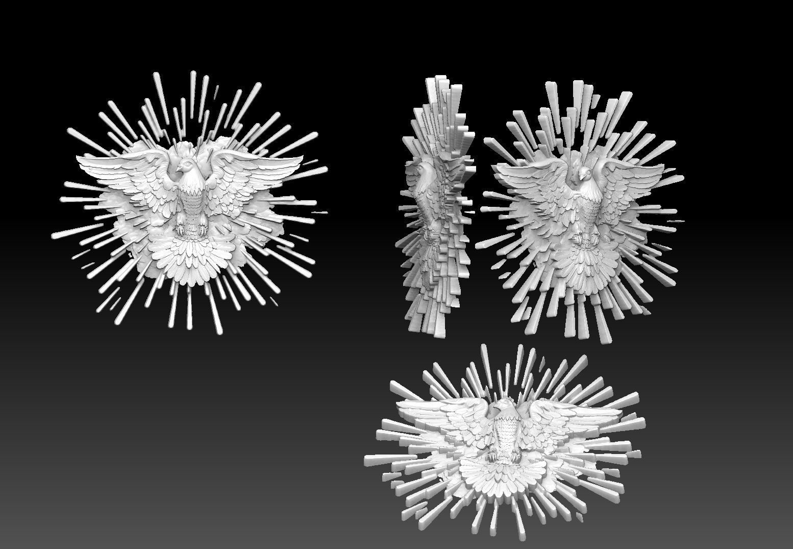 holy trinity cnc relief 3D model 3D printable | CGTrader