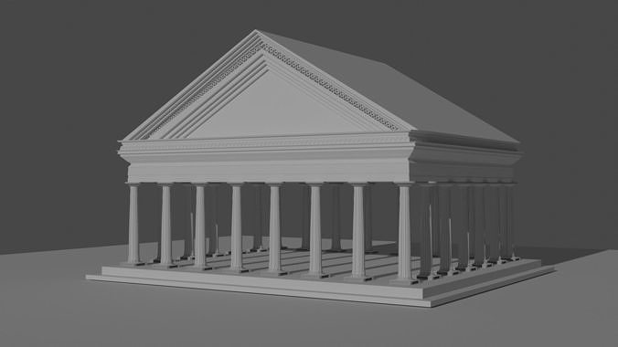 Temple Modeling free 3D model | CGTrader