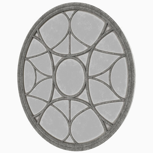 Castle window round 3D model | CGTrader