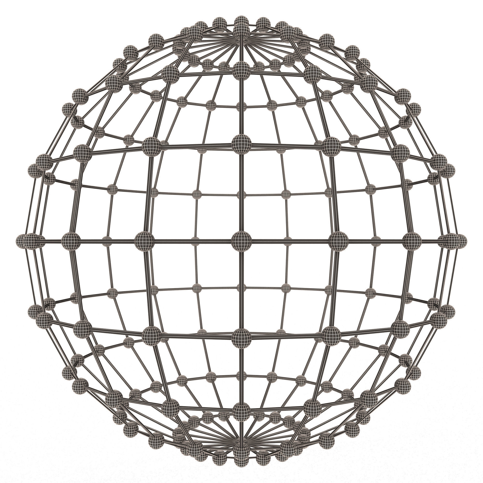3D model Wireframe Sphere 003 VR / AR / low-poly | CGTrader