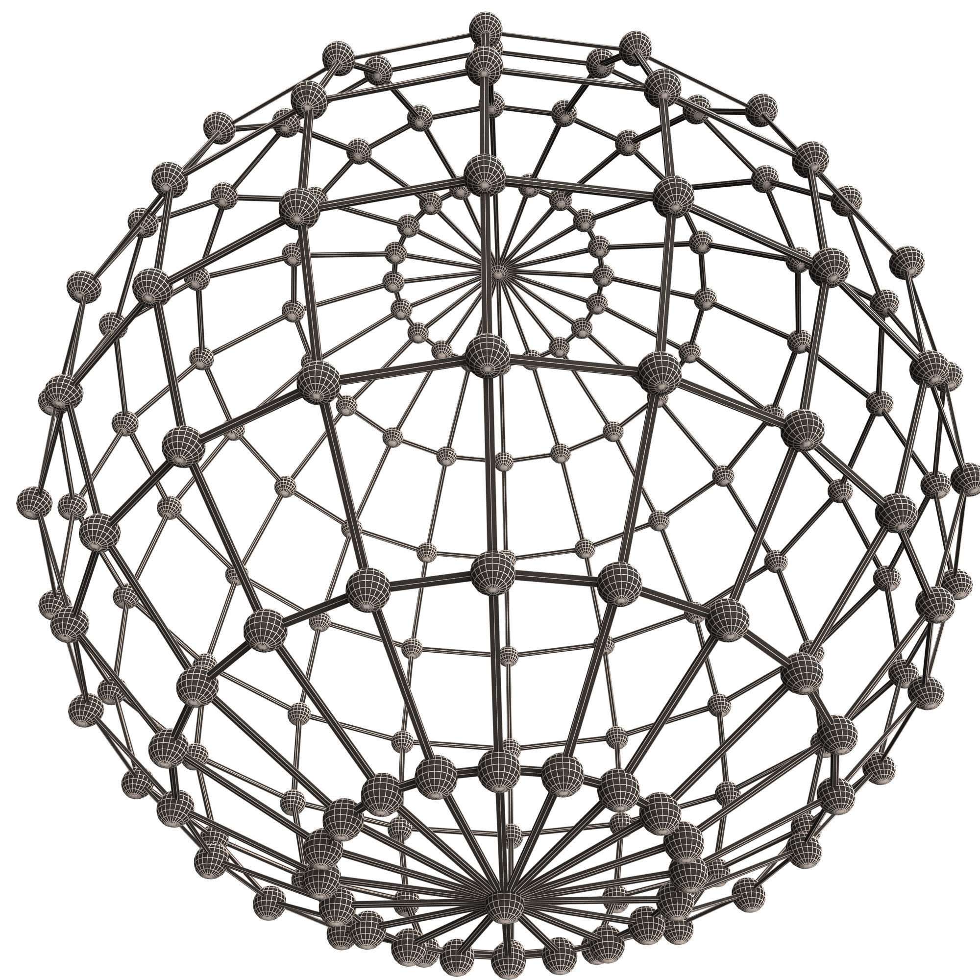3D model Wireframe Sphere 003 VR / AR / low-poly | CGTrader