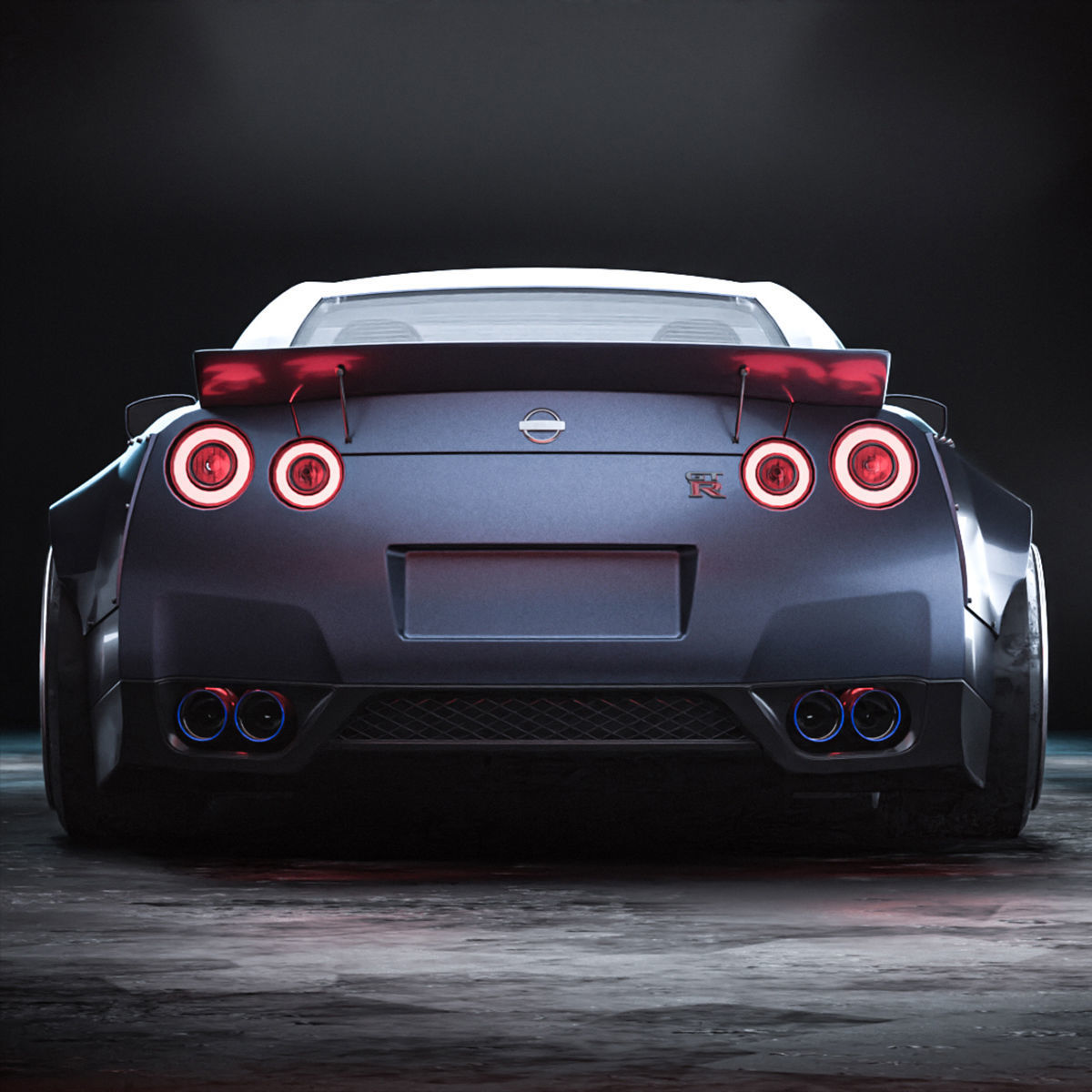 3D model Nissan GT-R VR / AR / low-poly | CGTrader