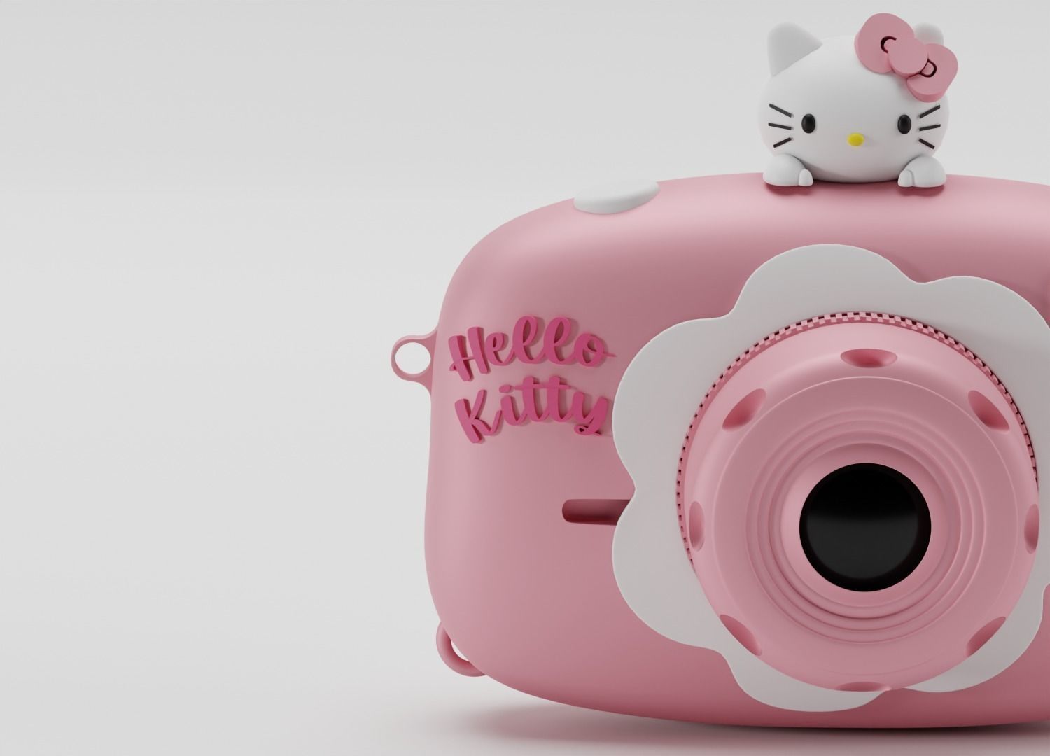 Hello Kitty Camera Model 3D model | CGTrader